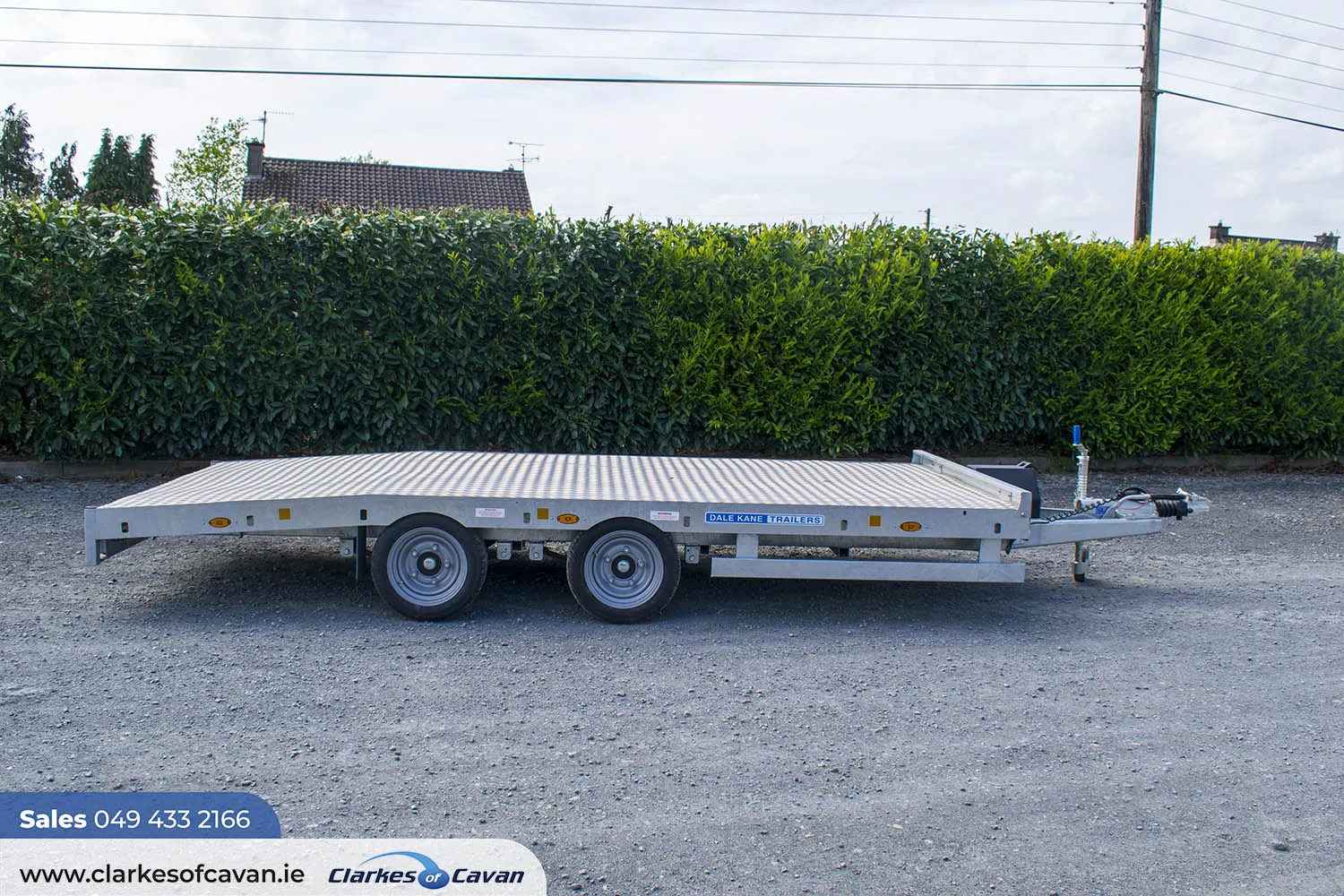 New Dale Kane 14ft x 6ft6 Twin Axle Low Loader Trailer