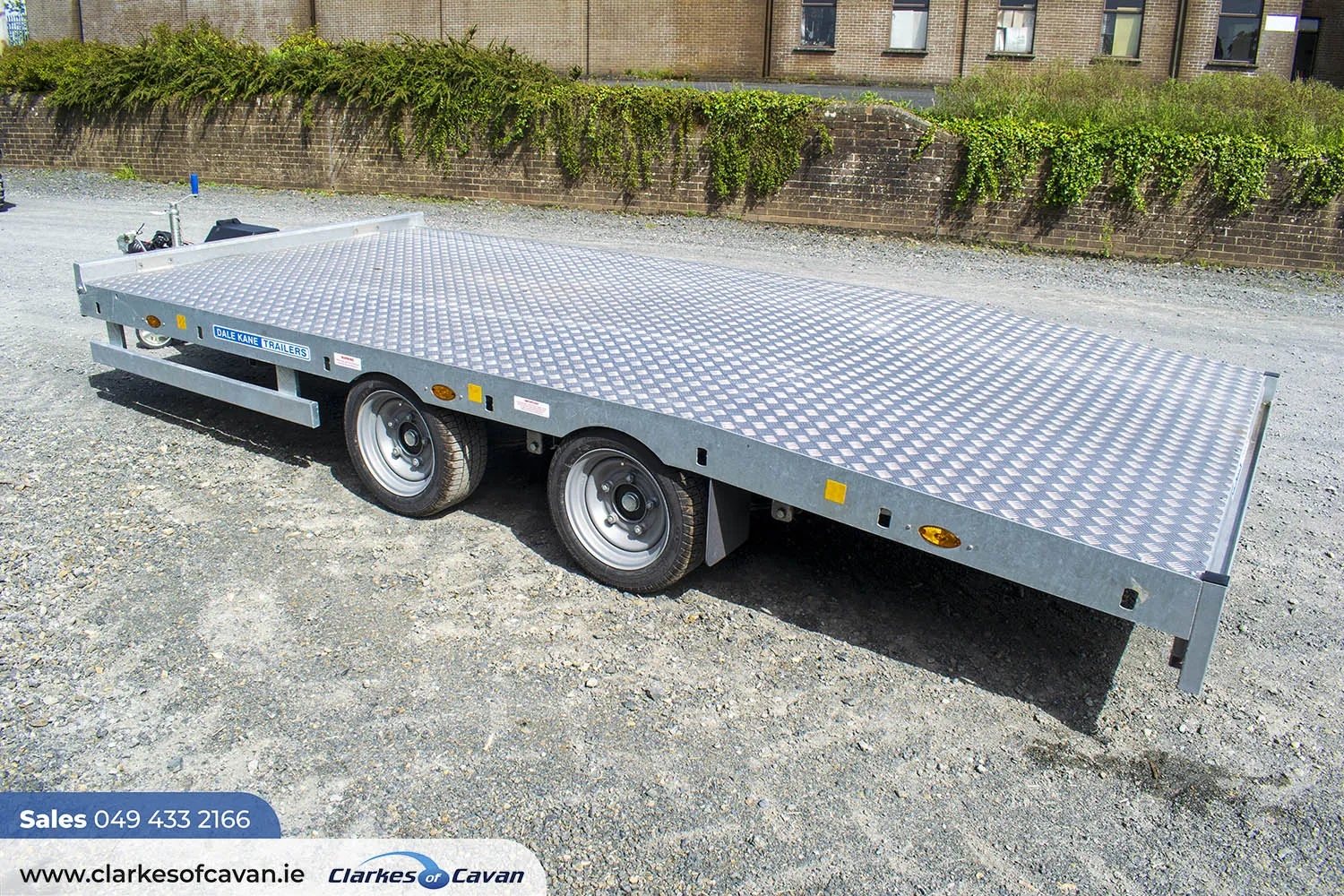 New Dale Kane 14ft x 6ft6 Twin Axle Low Loader Trailer