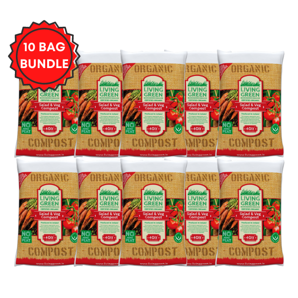 Living Green Compost Salad & Veg 40 Litre (x10 Bags Pallet Bundle ...