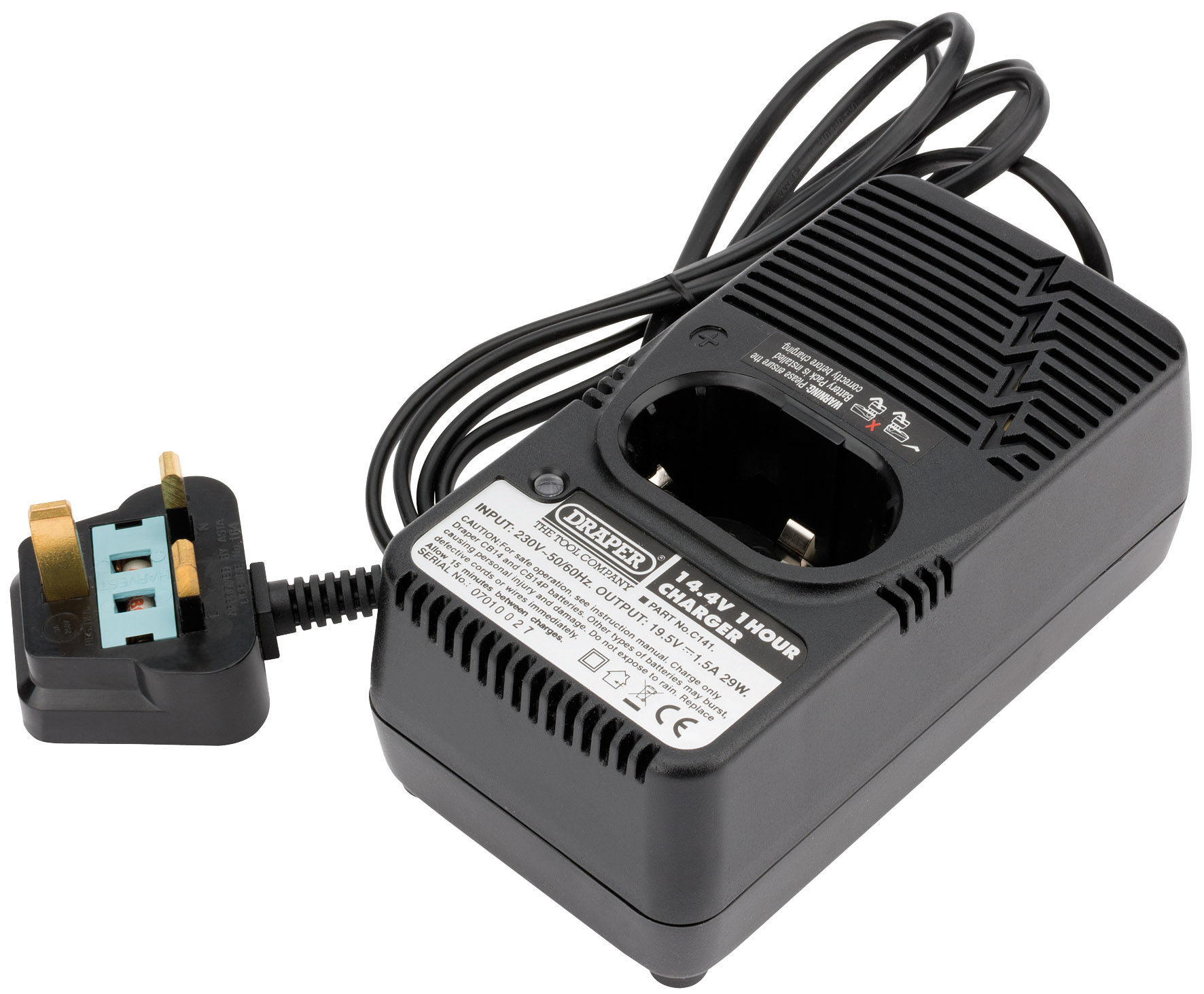 Draper 14.4V 1 HR CHARGER 230V