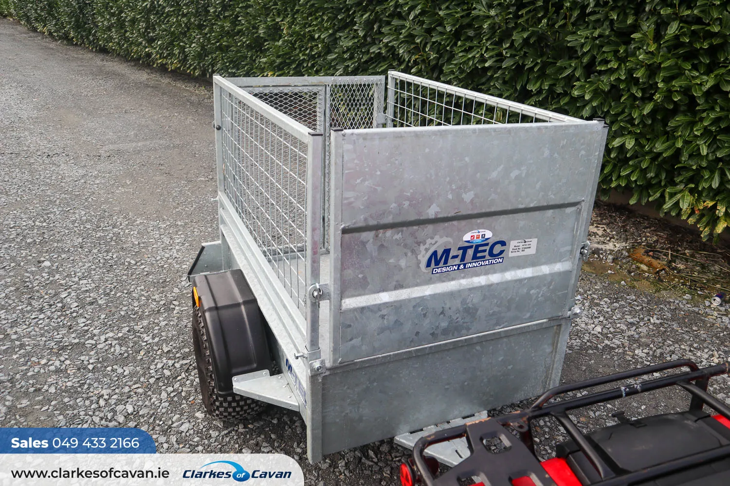 M-Tec 5ft x 3ft Single Axle Trailer - Delivery Nationwide